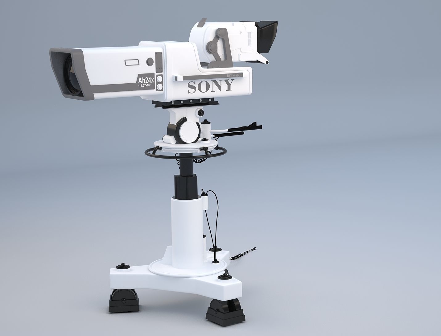 Professional SONY BVP 9000 STUDIO CAMERA 3D model | CGTrader