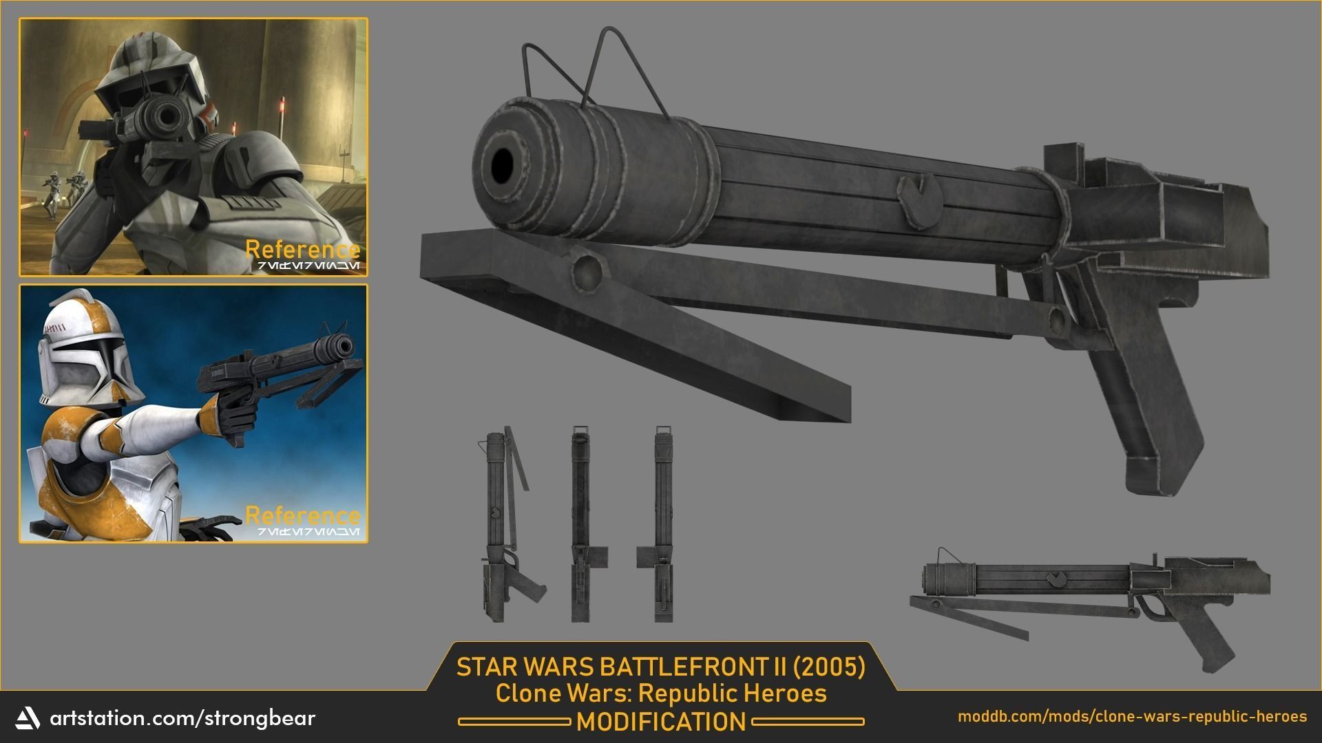 3D model DC-15S blaster carbine VR / AR / low-poly | CGTrader