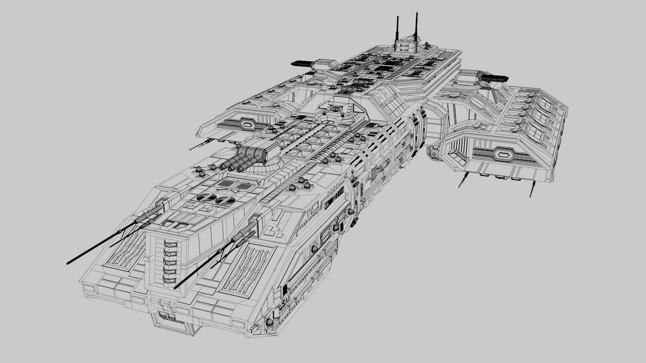 Spaceship Australis 3D model | CGTrader