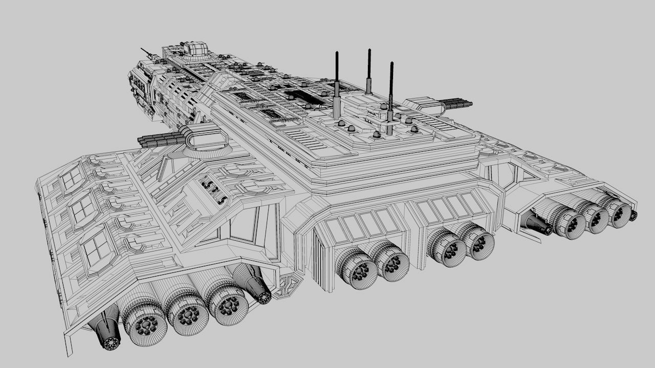 Spaceship Australis 3D model | CGTrader