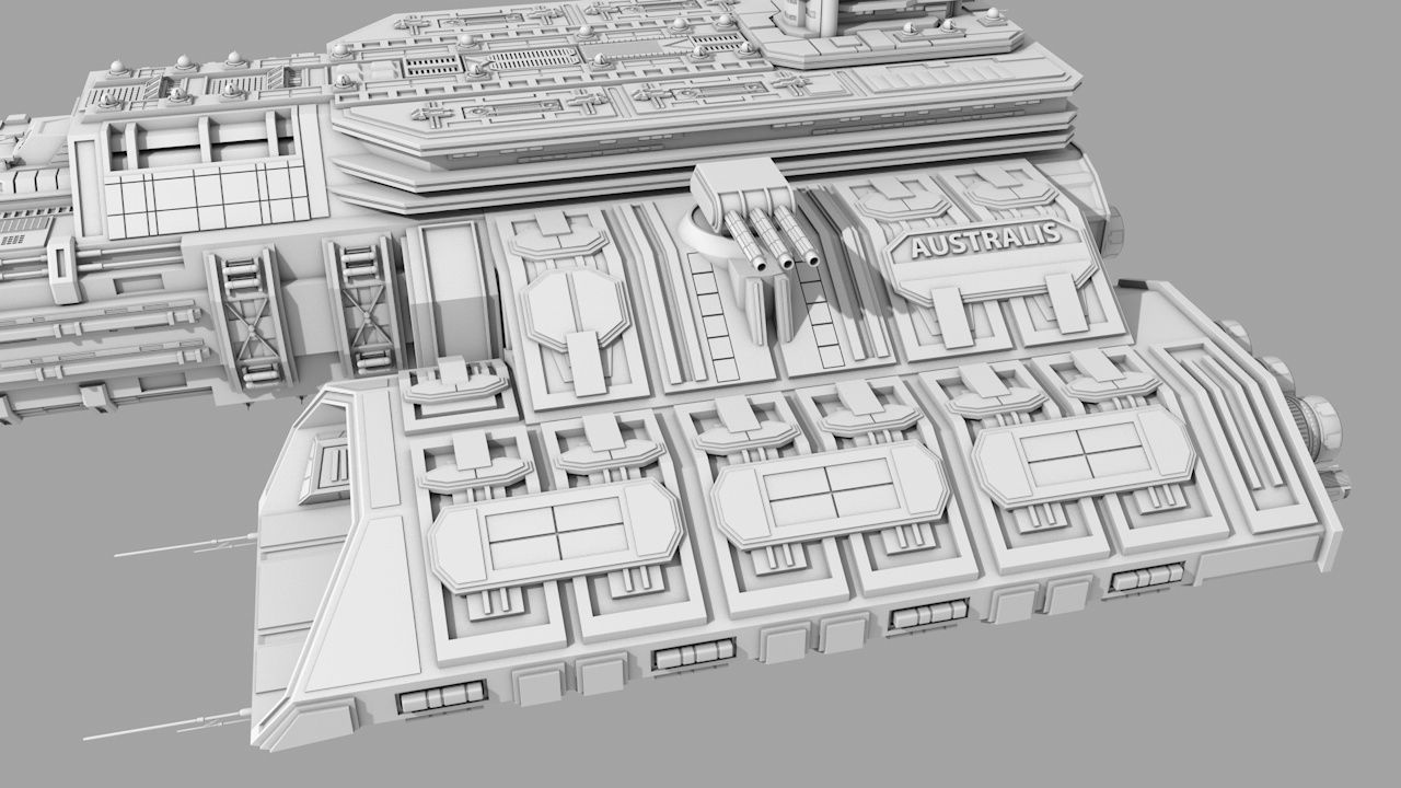 Spaceship Australis 3D model | CGTrader