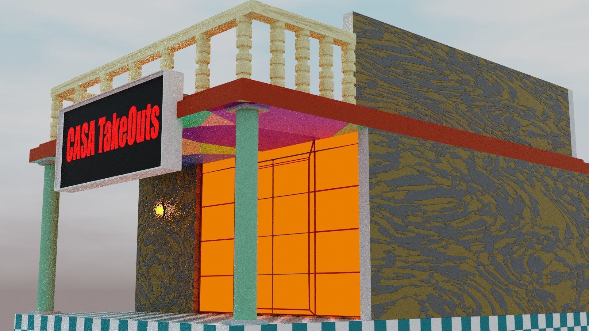 Fast Food Restaurant free VR / AR / low-poly 3D model | CGTrader