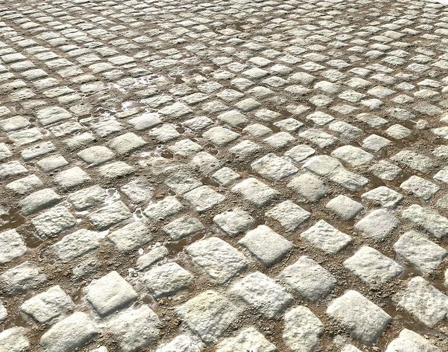 Cobblestone Road 4 Texture PBR Texture | CGTrader