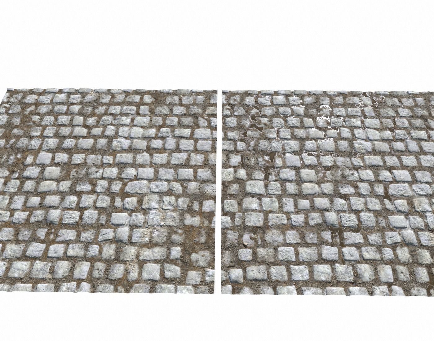 Cobblestone Road 4 Texture PBR Texture | CGTrader