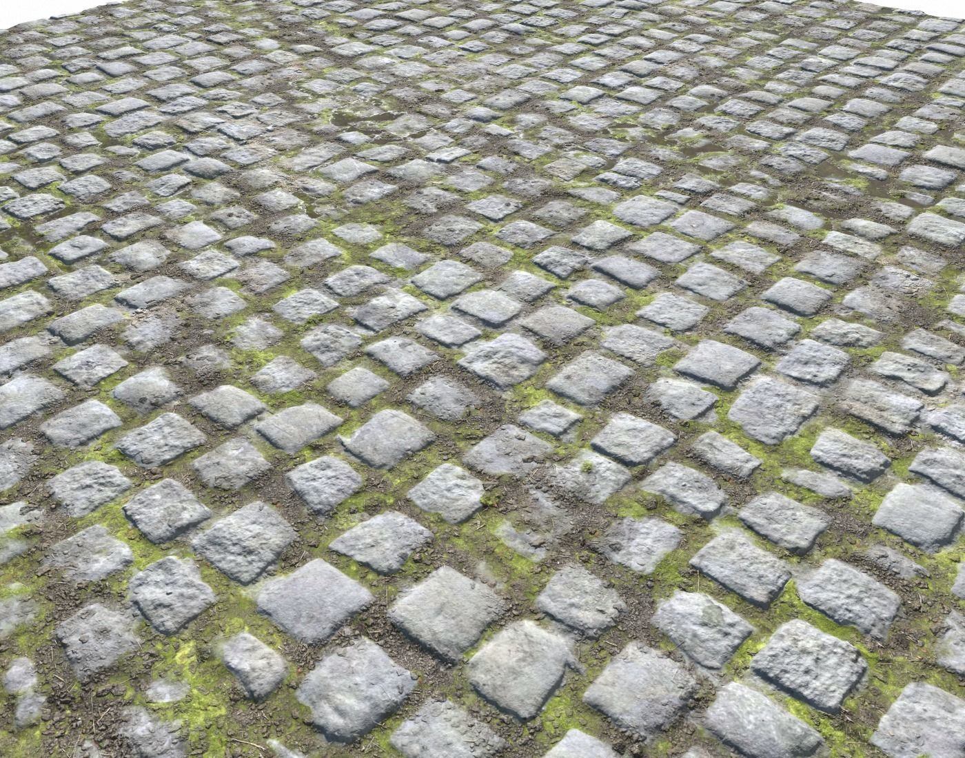 Cobblestone Road 5 Texture PBR Texture | CGTrader