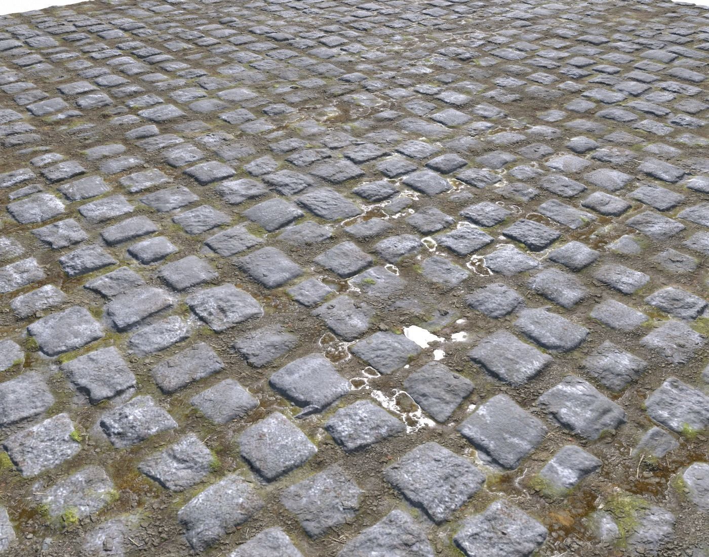 Cobblestone Road 9 PBR Texture | CGTrader
