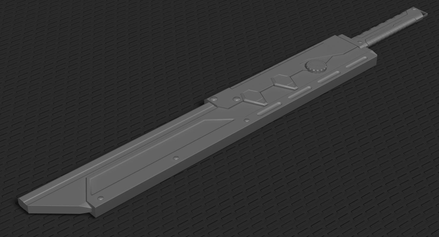 Sci Fi High Frequency Sword 3D model | CGTrader