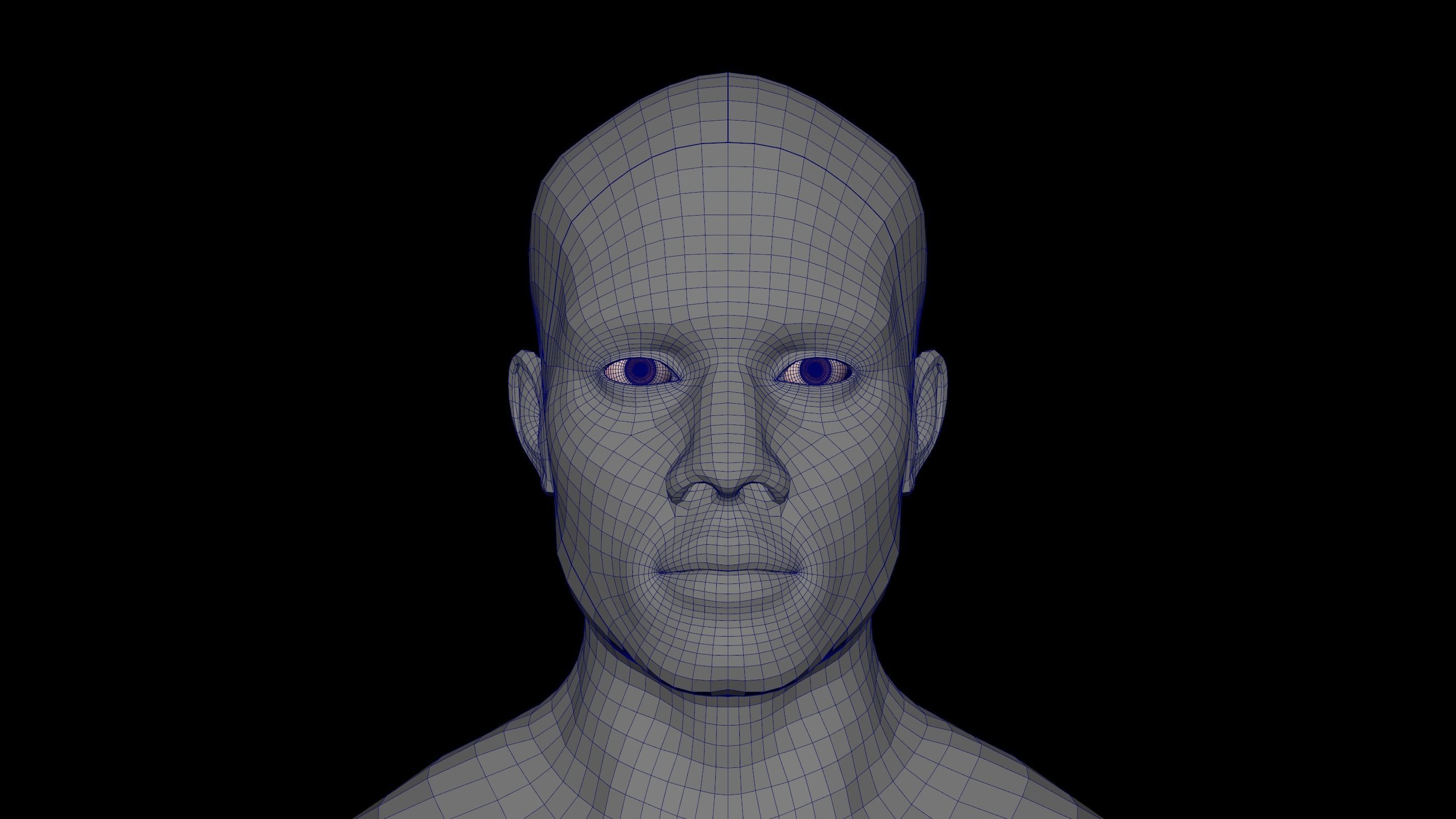 3D model Cinematic Male 002 - Advanced Body Rig - Face Rig - GUI VR ...