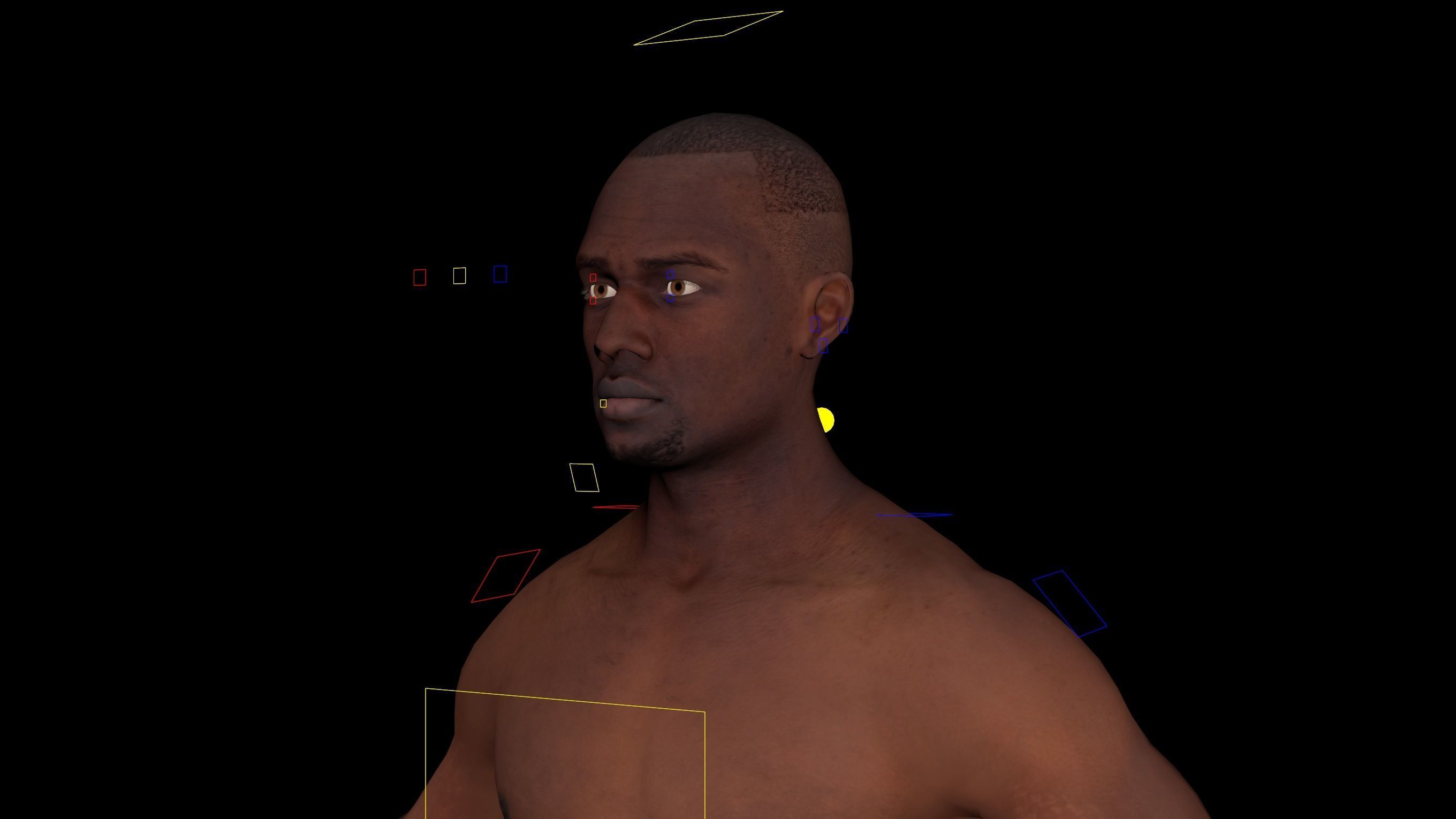 3D model Cinematic Male 002 - Advanced Body Rig - Face Rig - GUI VR ...