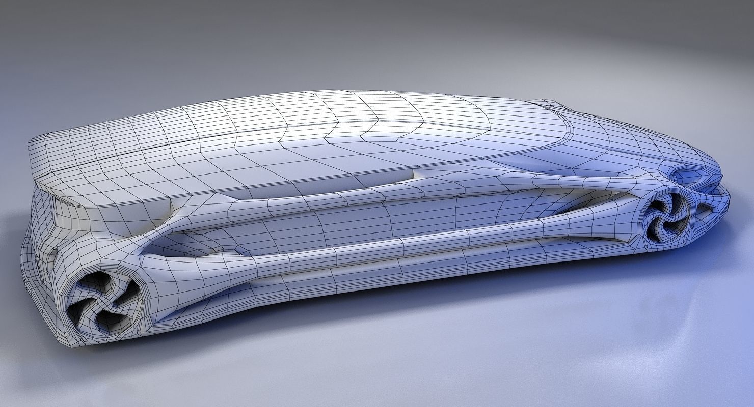 Futuristic Car HD 10 3D model | CGTrader