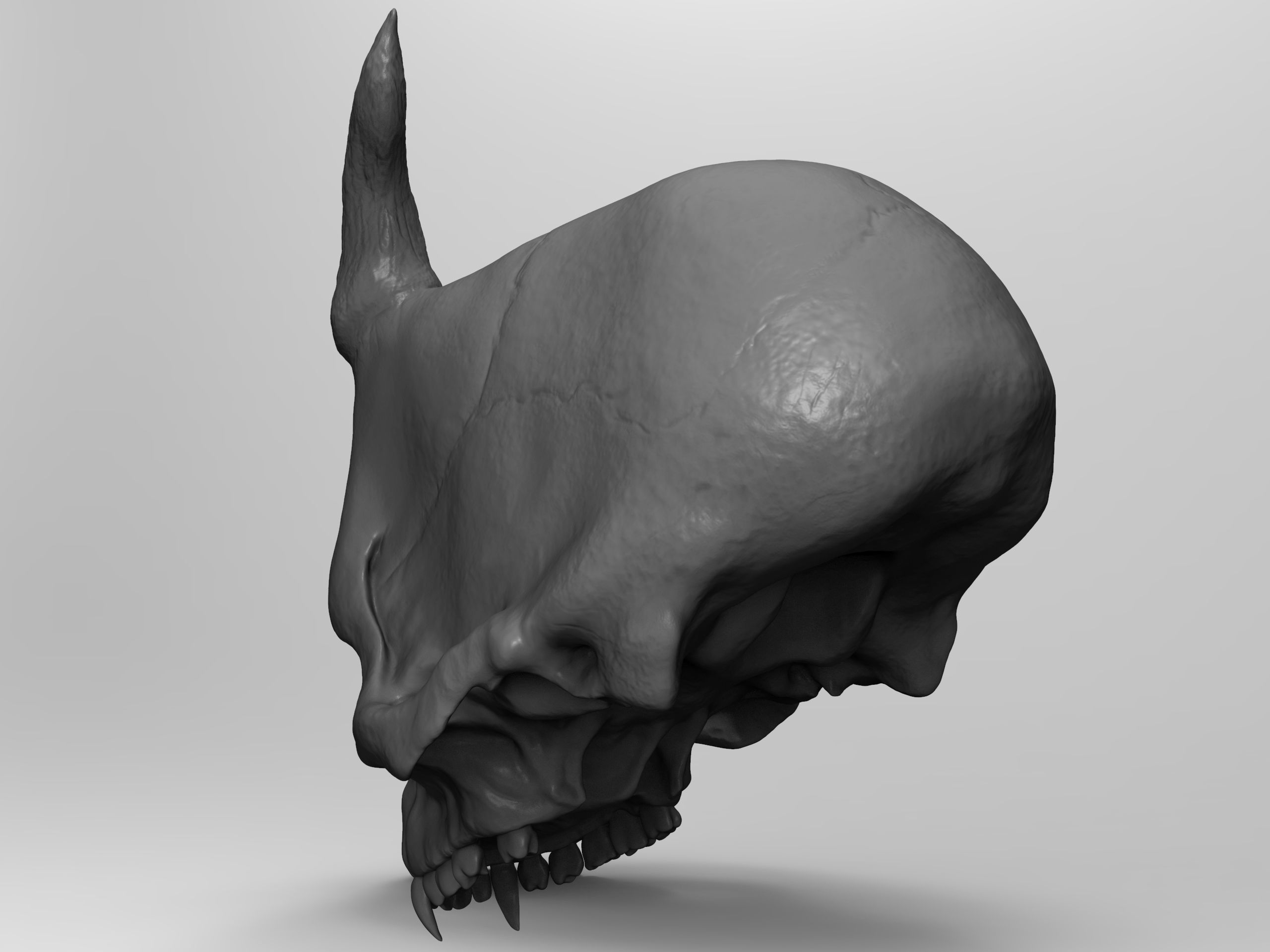 Demon skull 3D model 3D printable | CGTrader