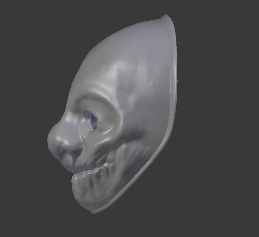 Wolf mask for face from PayDay 2 3D model 3D printable | CGTrader