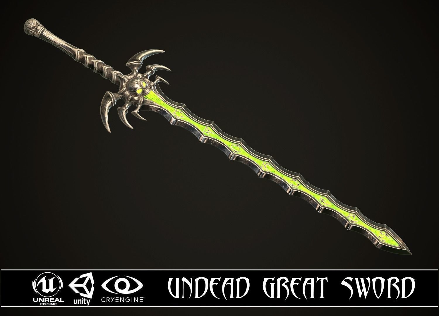 3D model Undead Great Sword VR / AR / low-poly | CGTrader