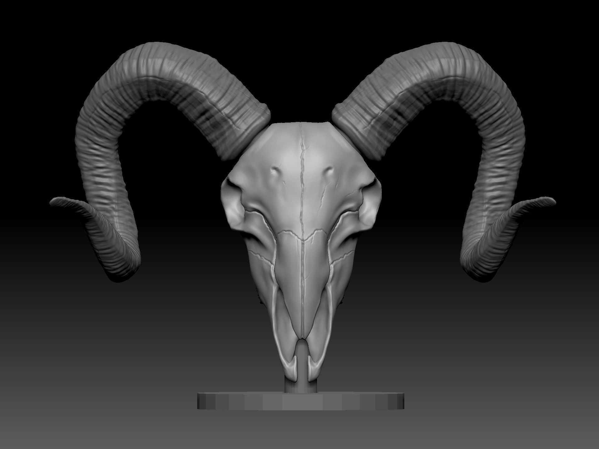 Goat Skull for 3D printing 3D model 3D printable | CGTrader