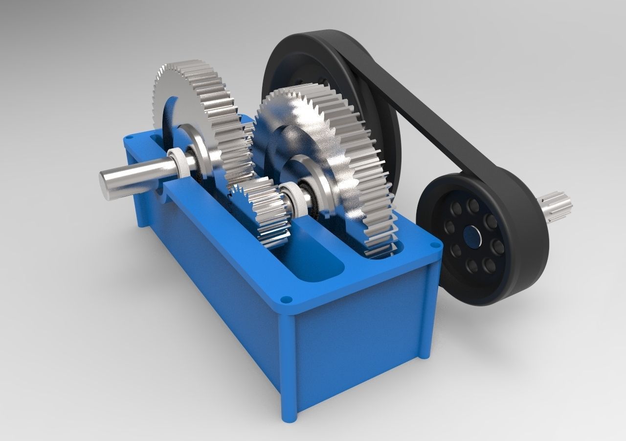 3D speed reducer | CGTrader