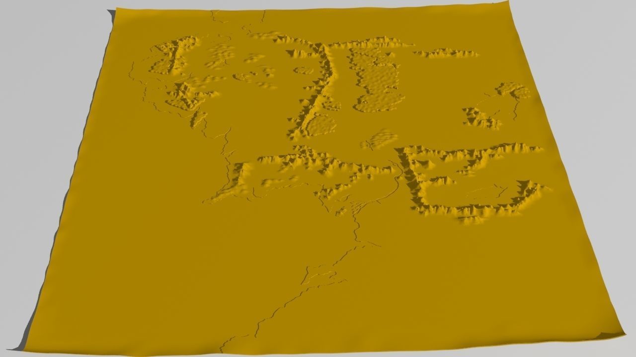 3d map of Middle Earth 3D model | CGTrader