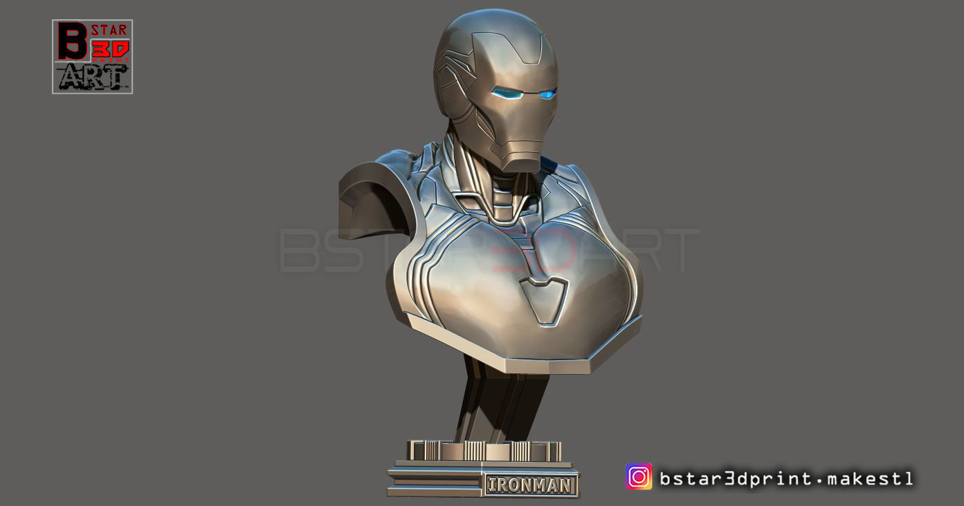 Ironman Mark 85 Bust - Infinity war - Endgame - from Marvel 3D model 3D ...
