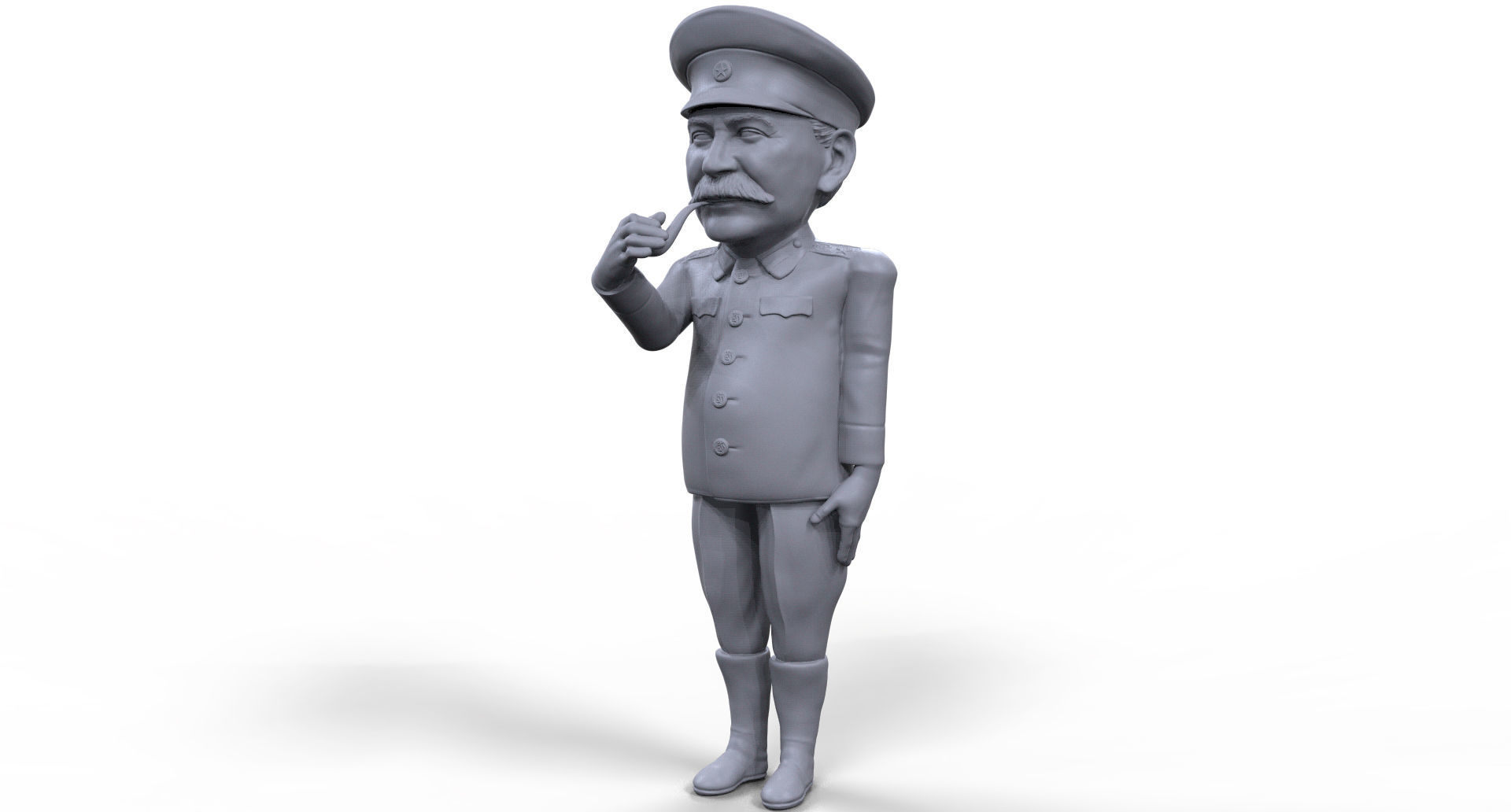 Stalin stylized high quality 3D printable miniature 3D model 3D ...