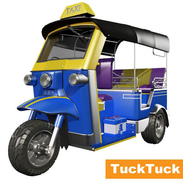 TuckTuck taxi tuk - tuk 3D model | CGTrader