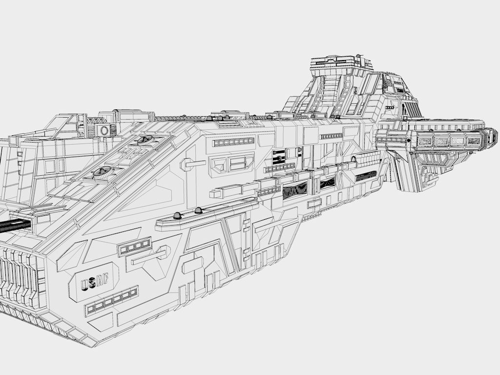 Starship Endevour 3D model | CGTrader