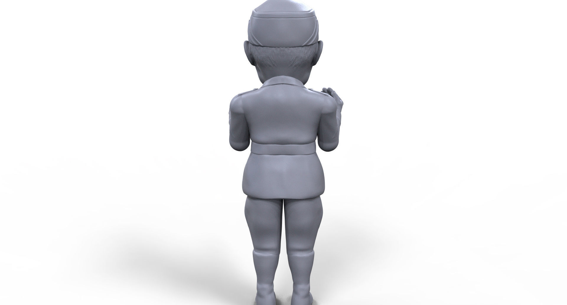 Benito Mussolini stylized high quality 3D printable miniature 3D model ...