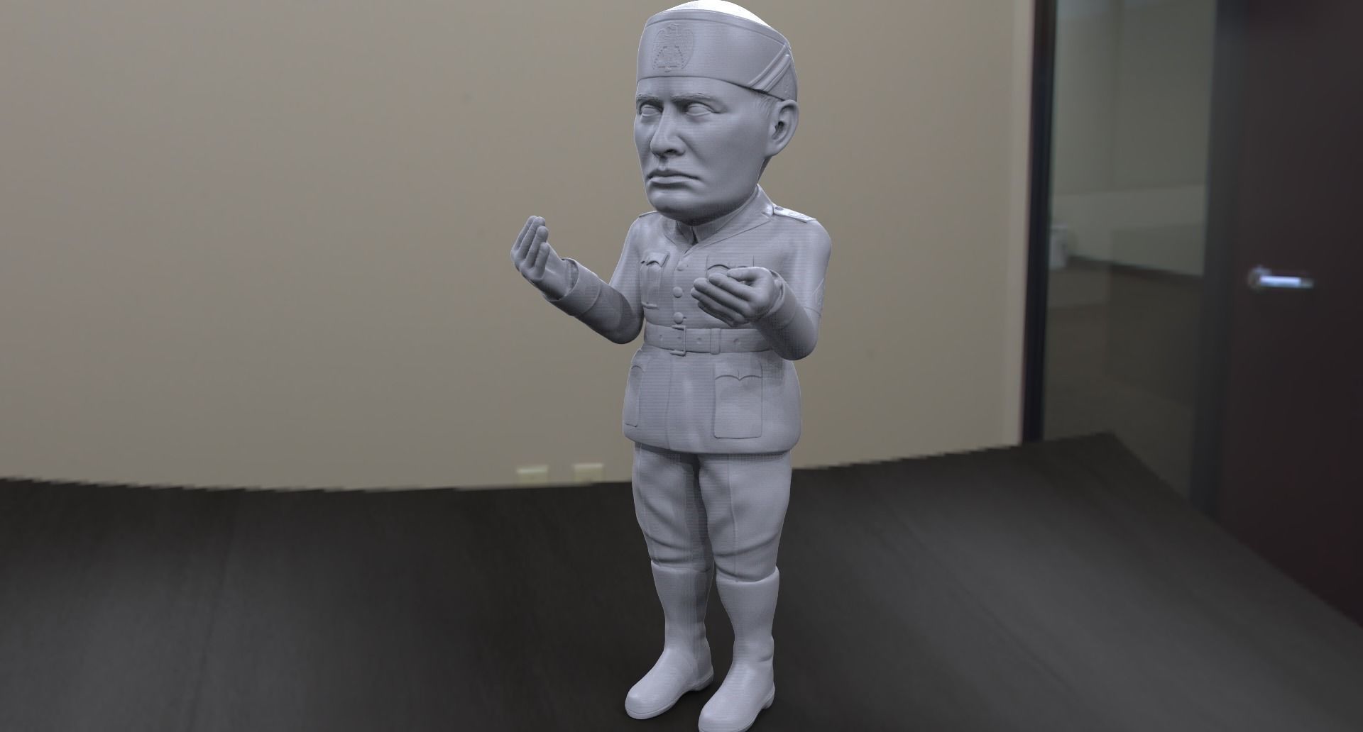Benito Mussolini stylized high quality 3D printable miniature 3D model ...