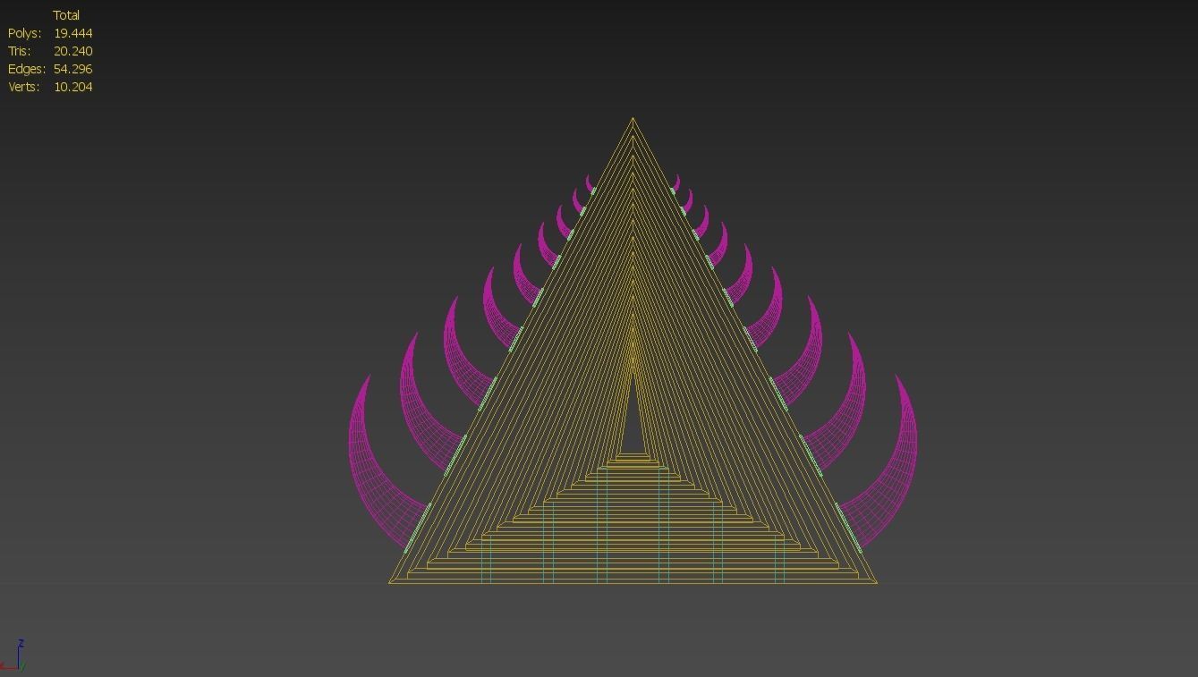 Triangle Portal Struct 3D model | CGTrader