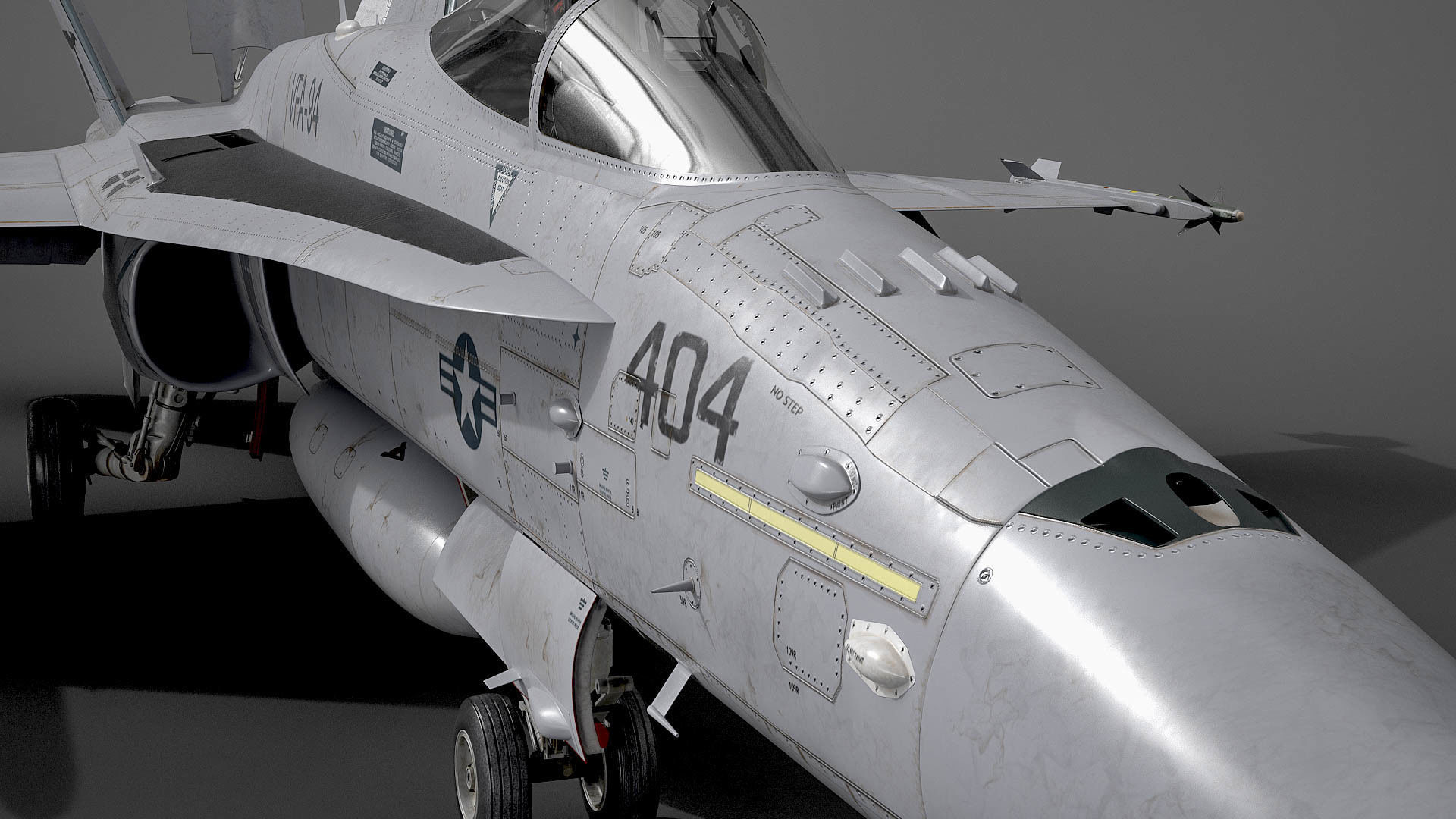 McDonnell Douglas FA-18C Hornet rigged 3D model rigged | CGTrader