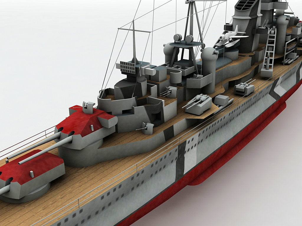 Prinz Eugen Heavy Cruiser Military Ship 3D model | CGTrader