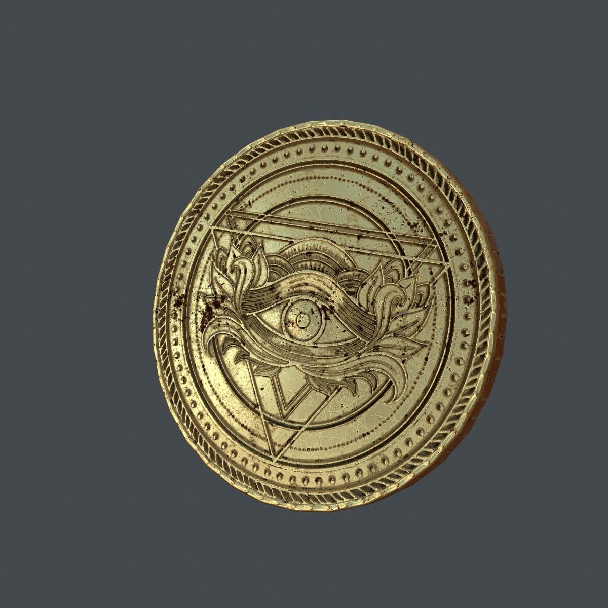 low poly coins 3 kinds free VR / AR / low-poly 3D model | CGTrader
