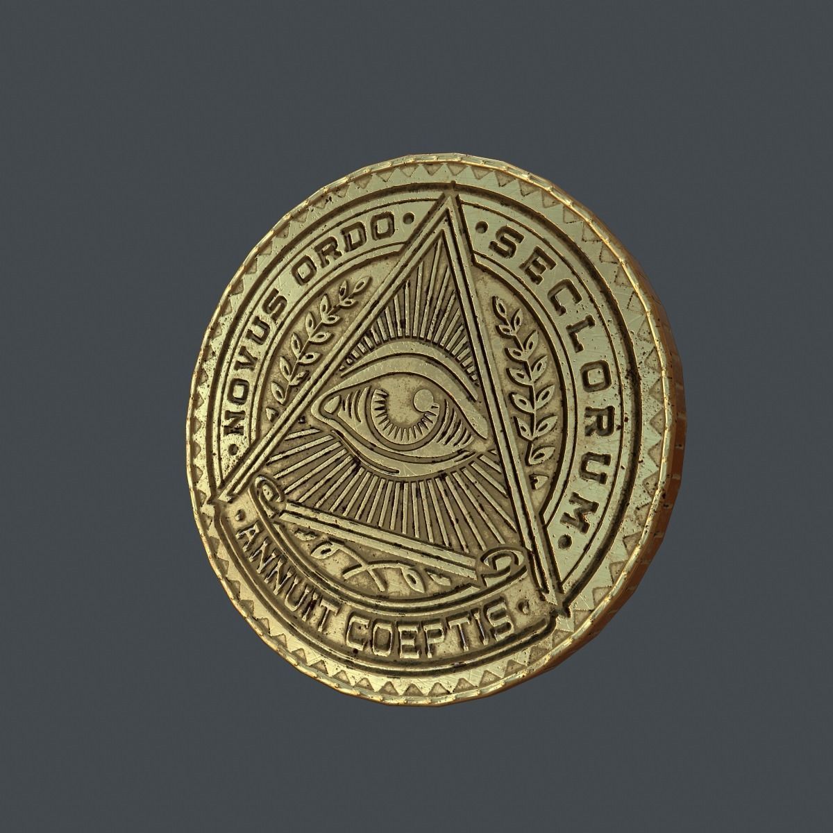 low poly coins 3 kinds free VR / AR / low-poly 3D model | CGTrader