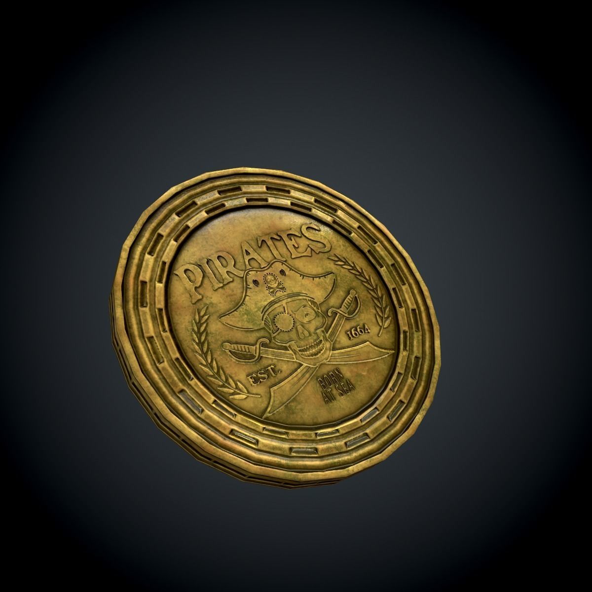 low poly coins 3 kinds free VR / AR / low-poly 3D model | CGTrader
