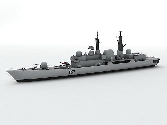 3D model Type 42 Destroyer Military Ship VR / AR / low-poly | CGTrader