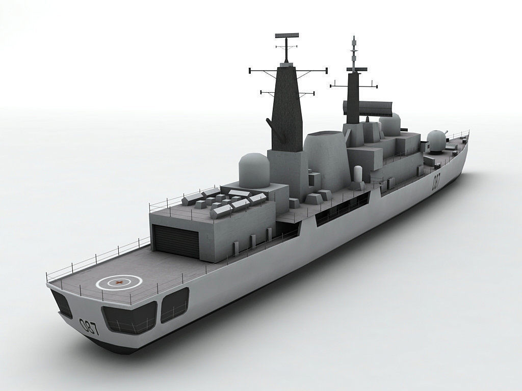 3D model Type 42 Destroyer Military Ship VR / AR / low-poly | CGTrader