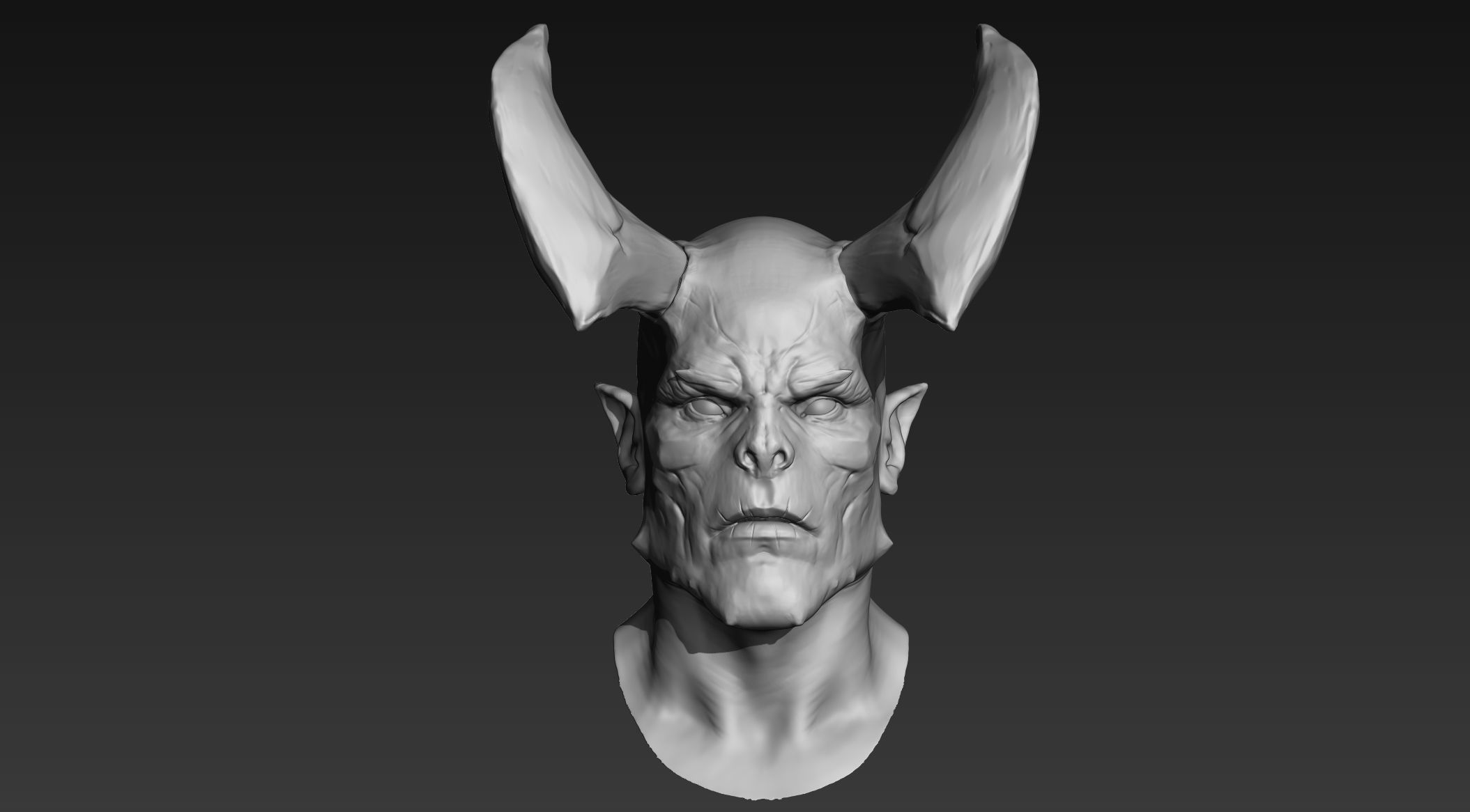 Demon Head 01 3D model | CGTrader