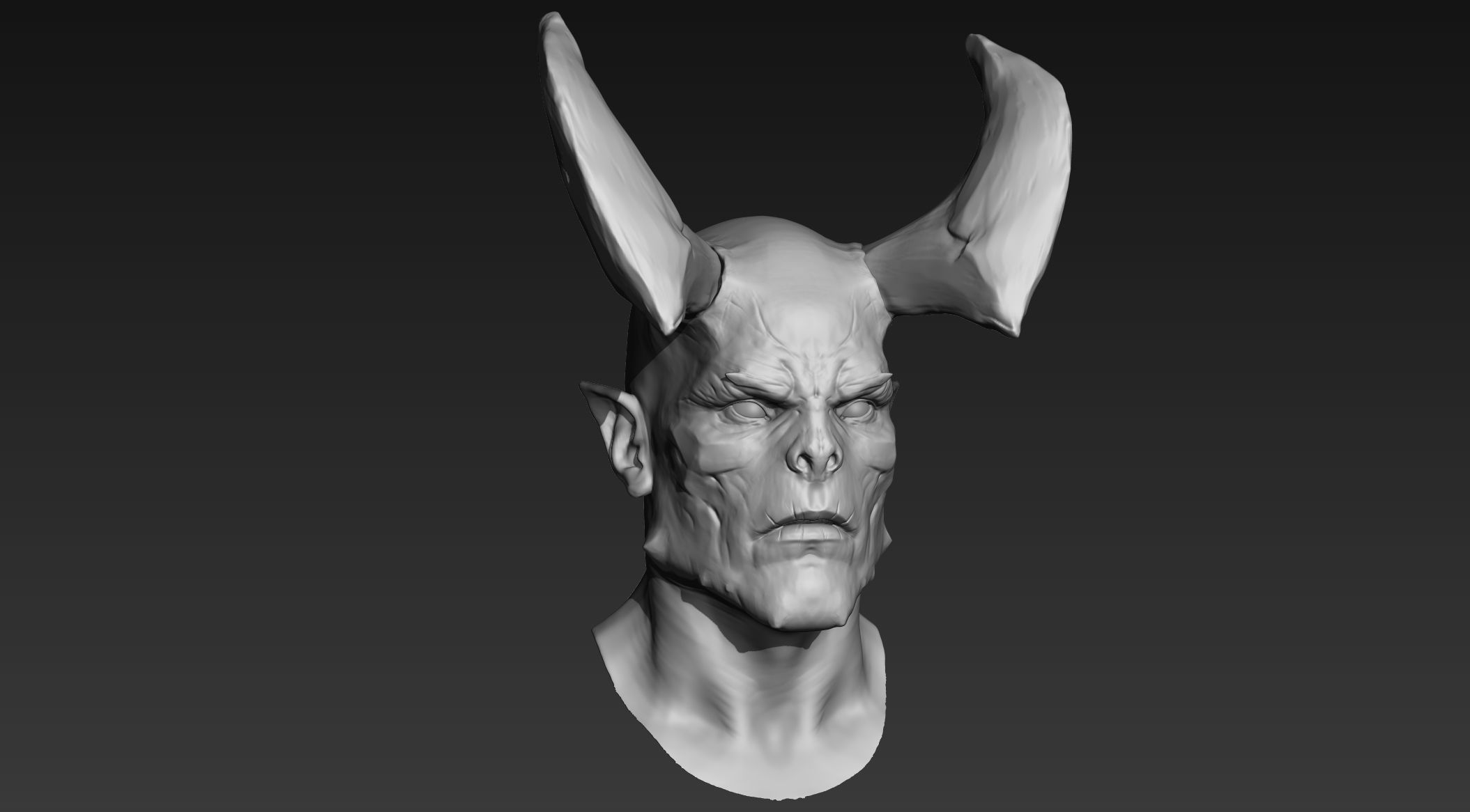 Demon Head 01 3D model | CGTrader