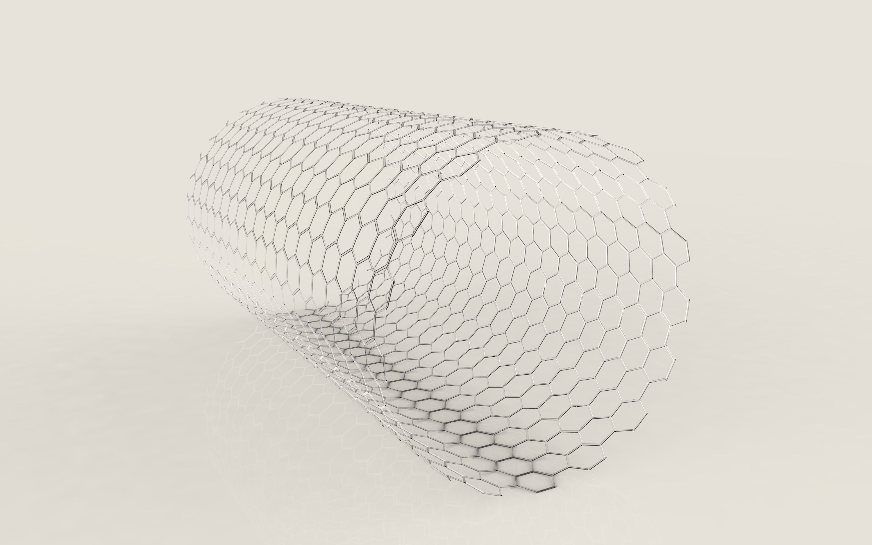 Single walled Carbon nano tube free 3D model | CGTrader