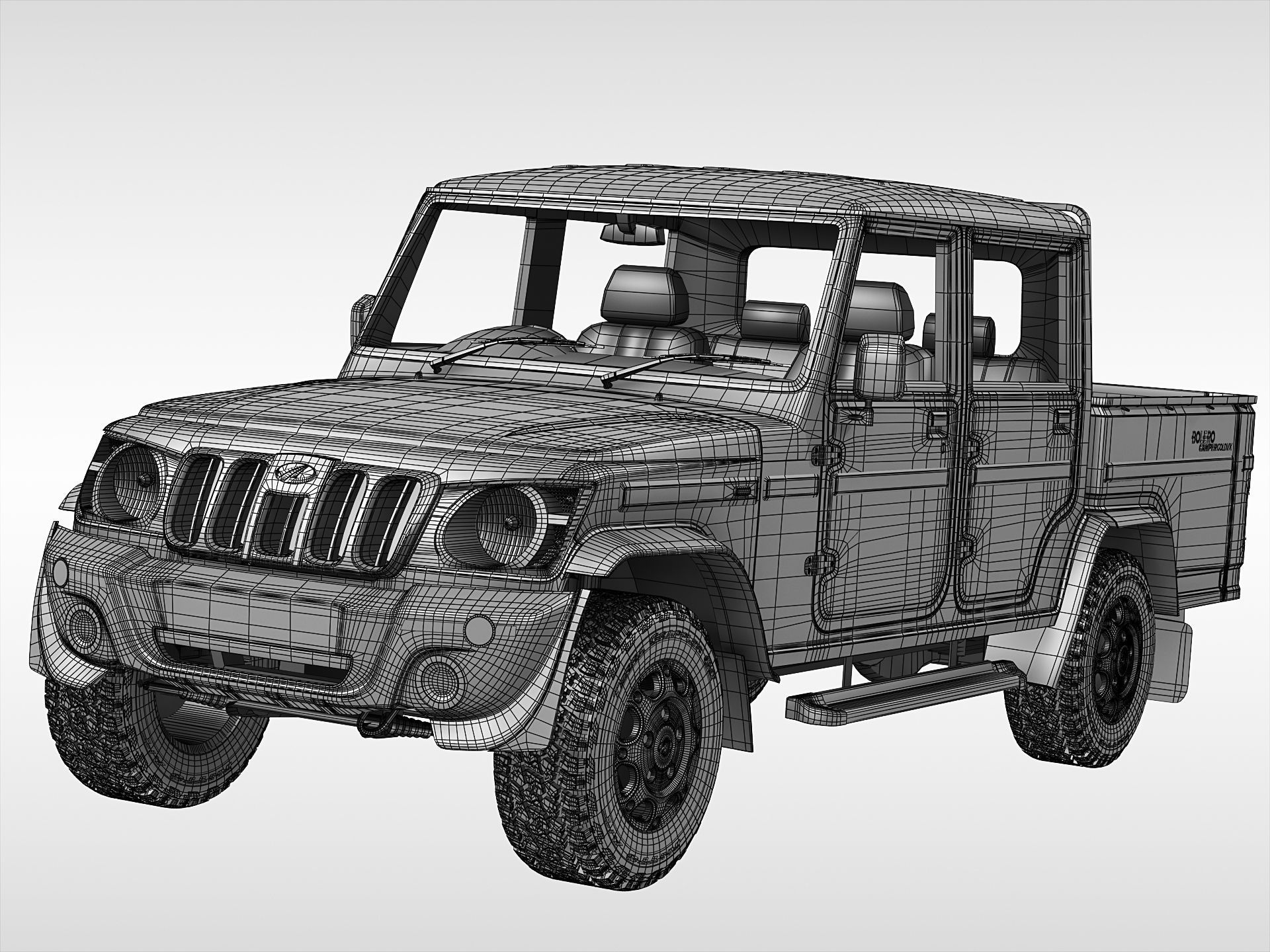 Mahindra Bolero Camper 2018 3D model | CGTrader