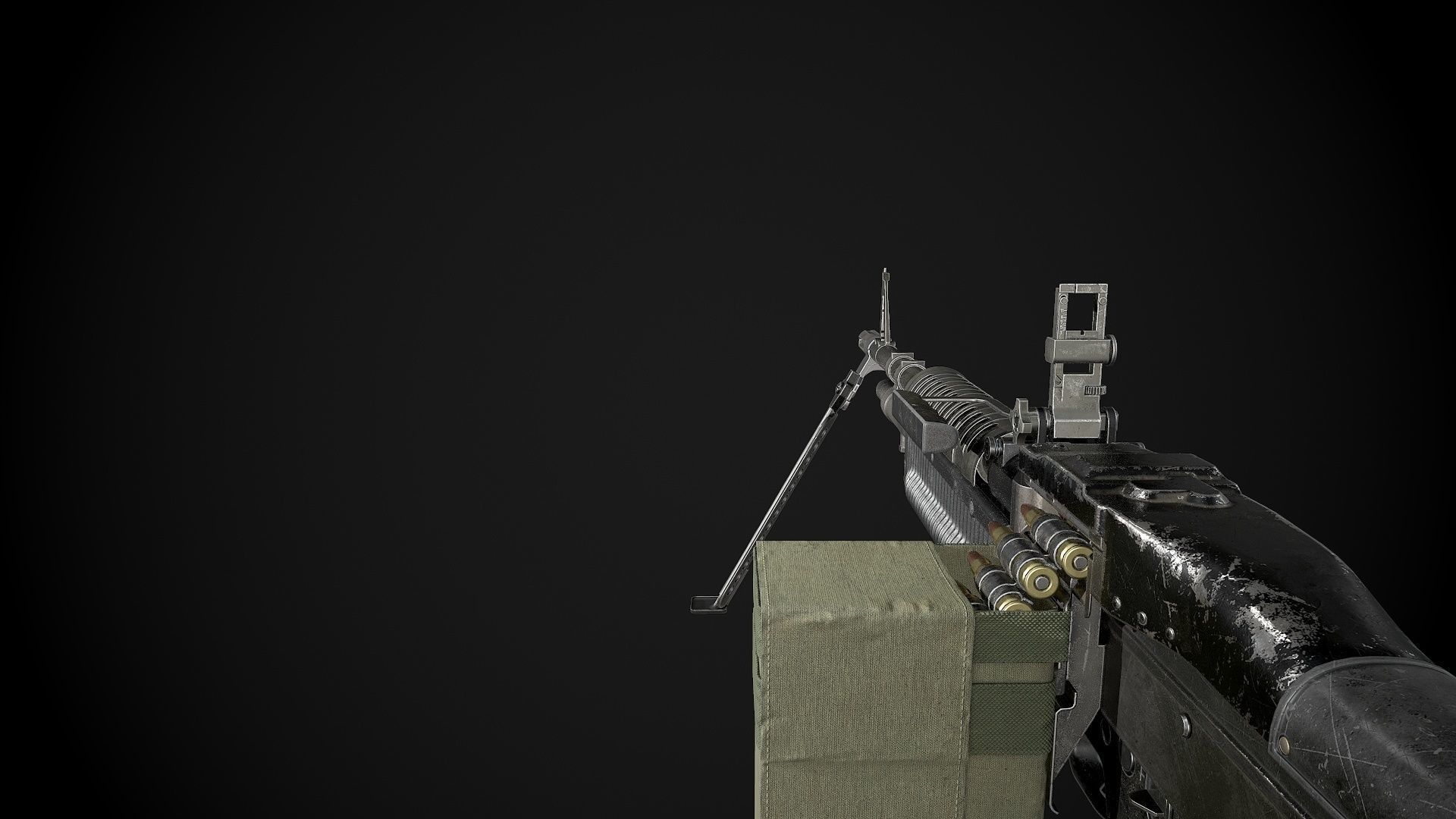 3D model M60 Light Machine Gun VR / AR / low-poly | CGTrader