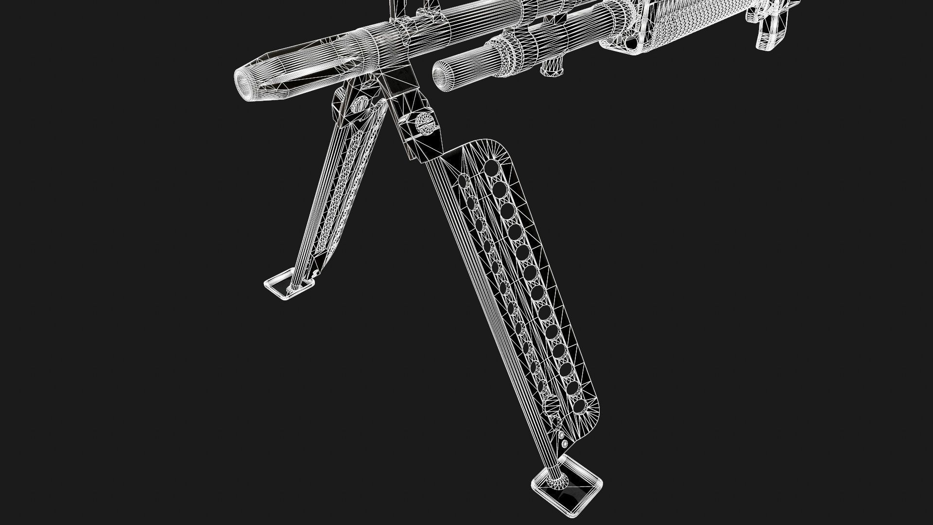 3D model M60 Light Machine Gun VR / AR / low-poly | CGTrader