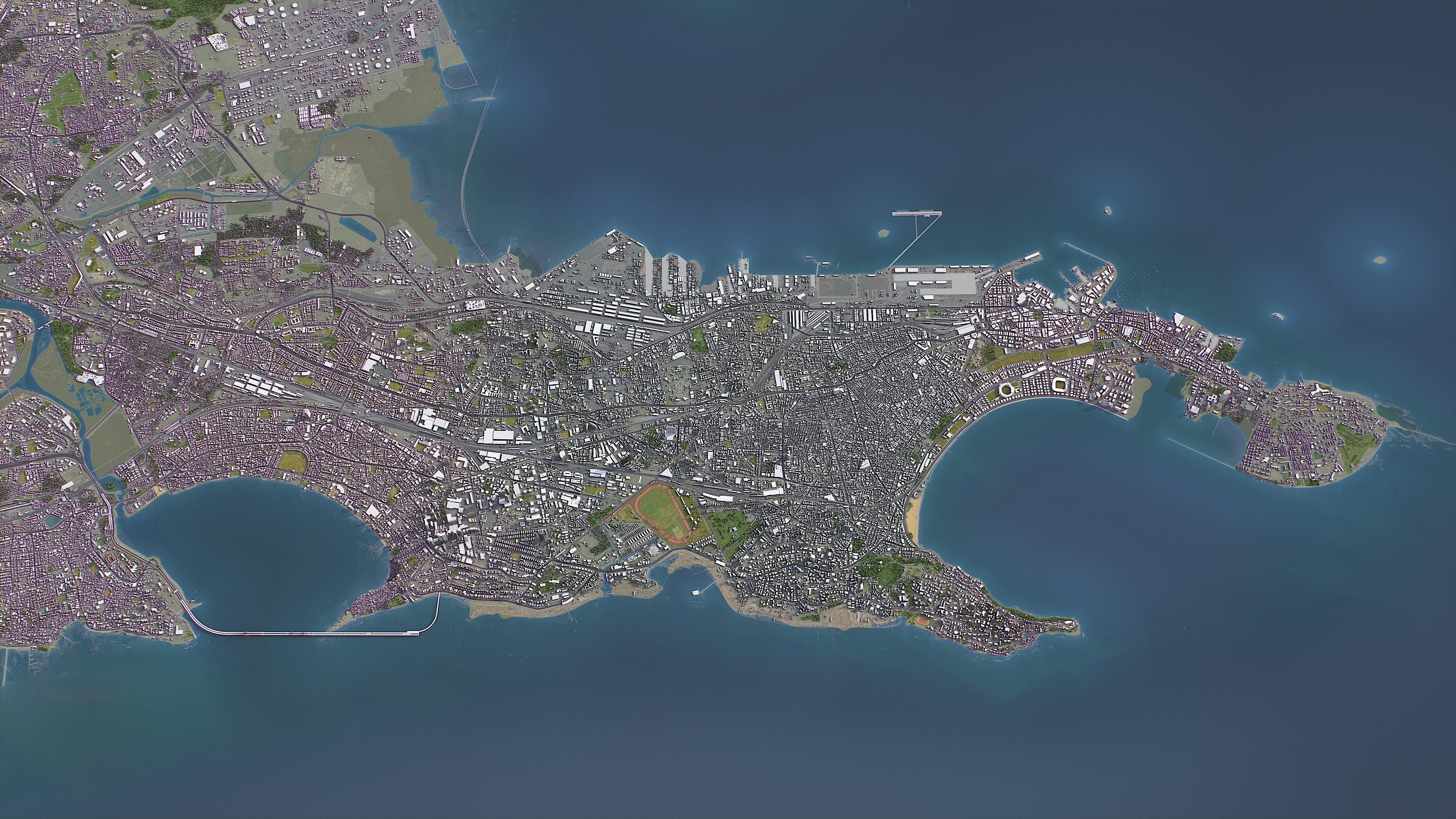 3D model Mumbai - 3D City Model VR / AR / low-poly | CGTrader