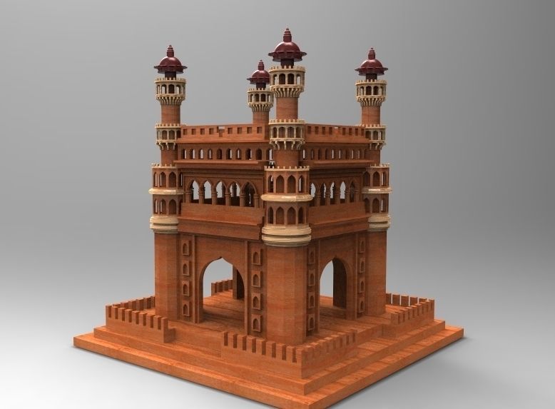 CHARMINAR Hyderabad free 3D model | CGTrader