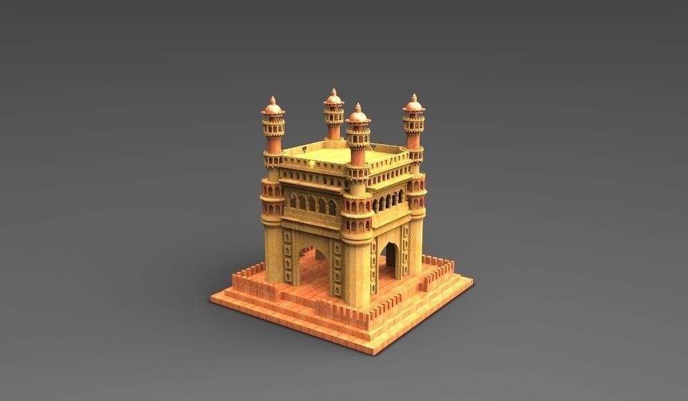 CHARMINAR Hyderabad free 3D model | CGTrader