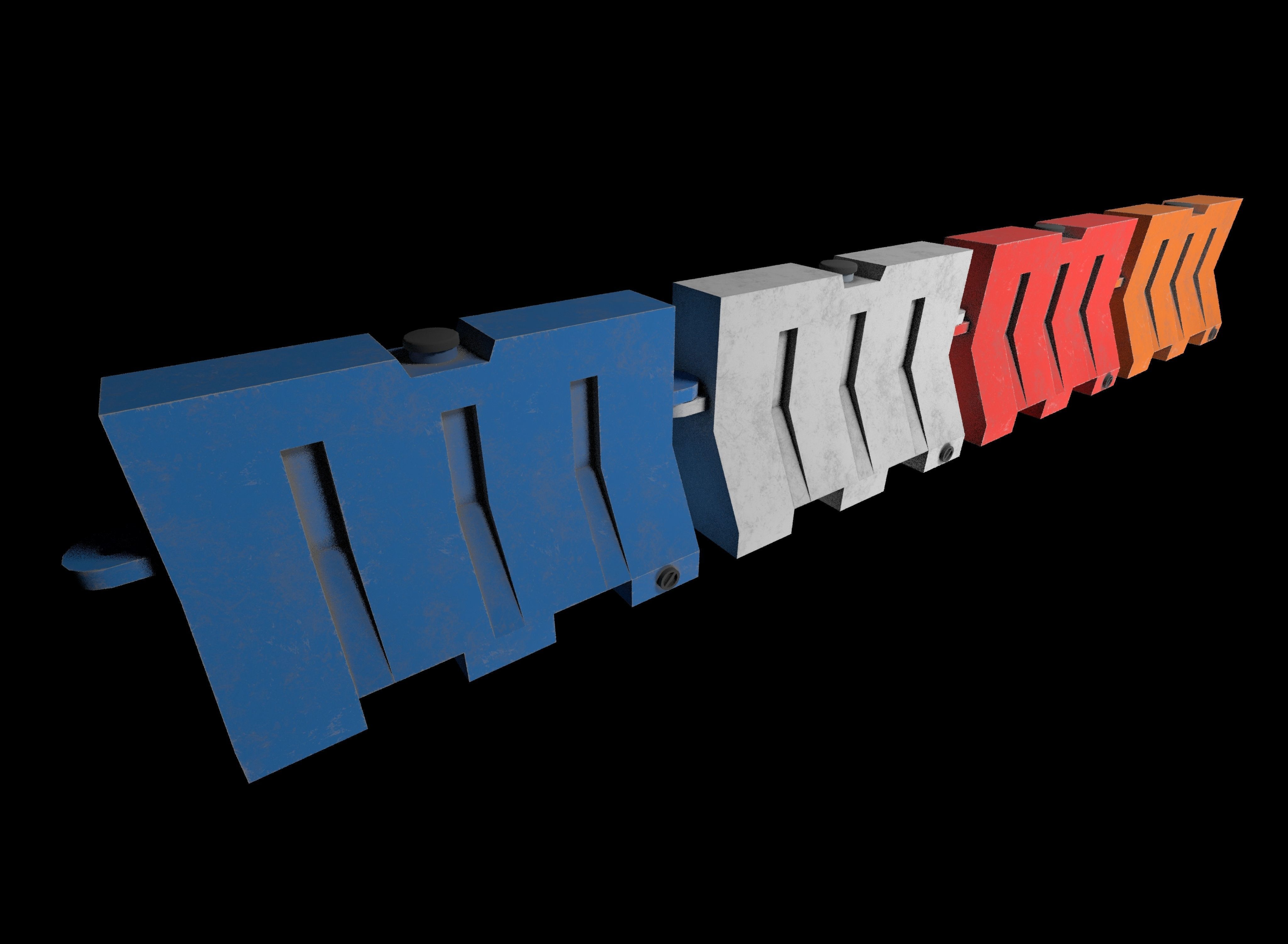 3D model roadblock barricade VR / AR / low-poly | CGTrader