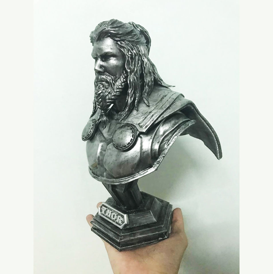 Thor Long Beard Bust-Avenger -Infinity war -Endgame -Marvel 3D model 3D ...
