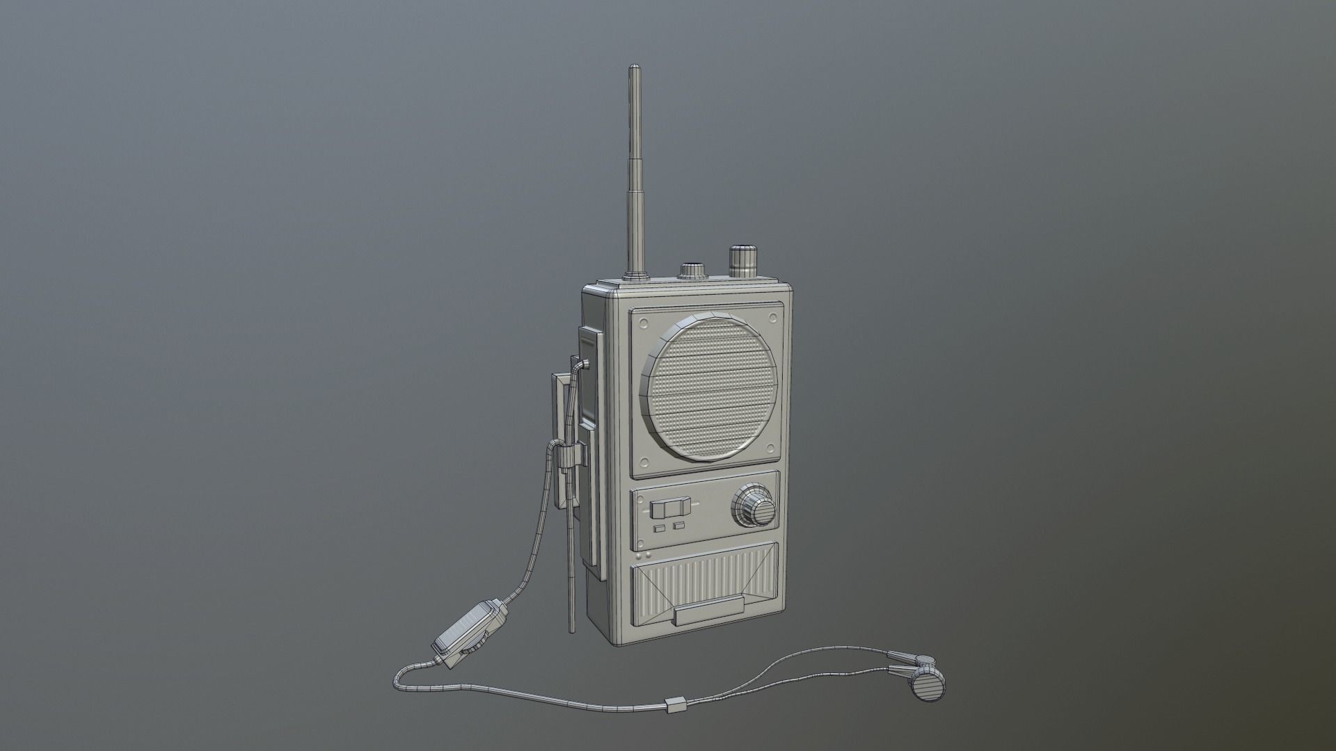 3D model radio wakitaki VR / AR / low-poly | CGTrader