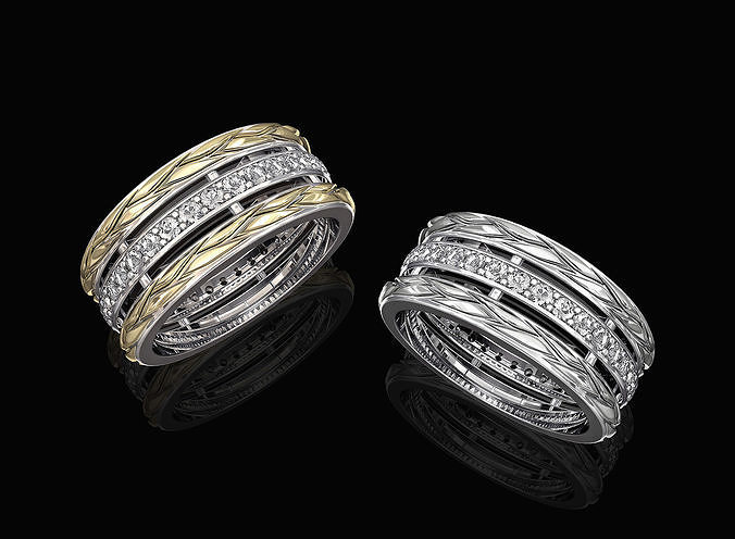Interlaced Engagment Ring free 3D model 3D printable | CGTrader