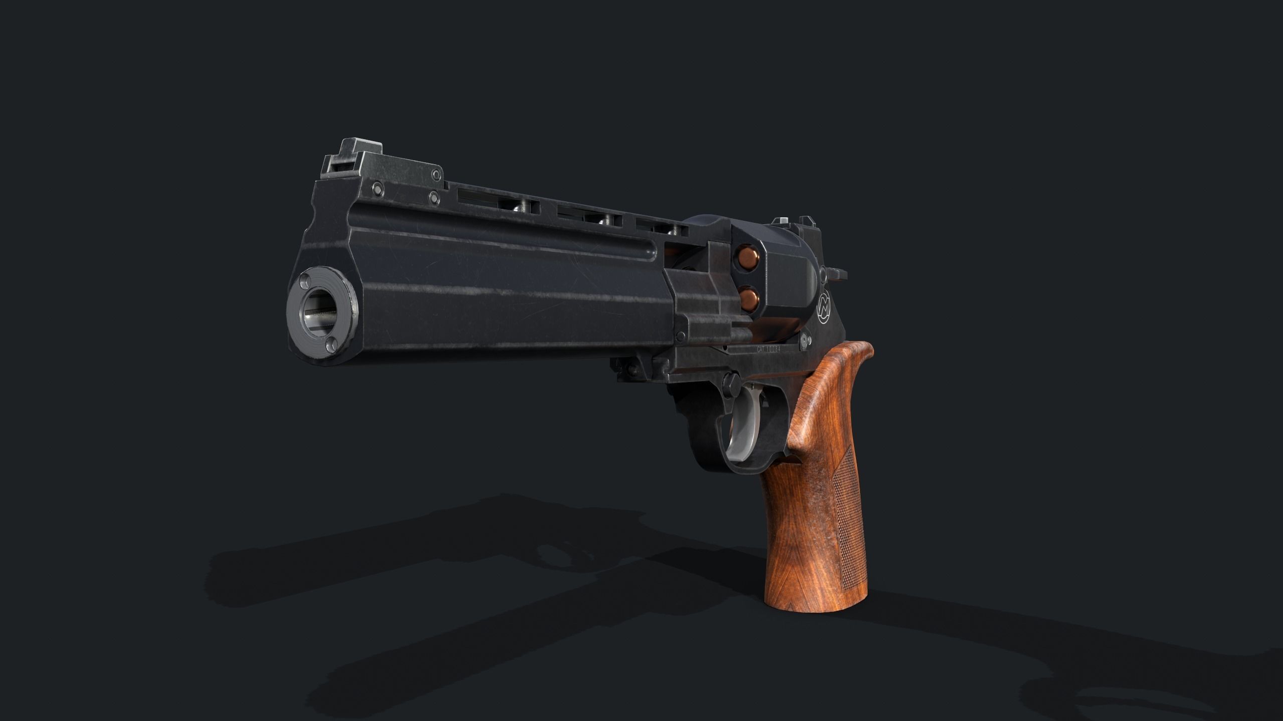 3D model Unica 6 revolver VR / AR / low-poly | CGTrader