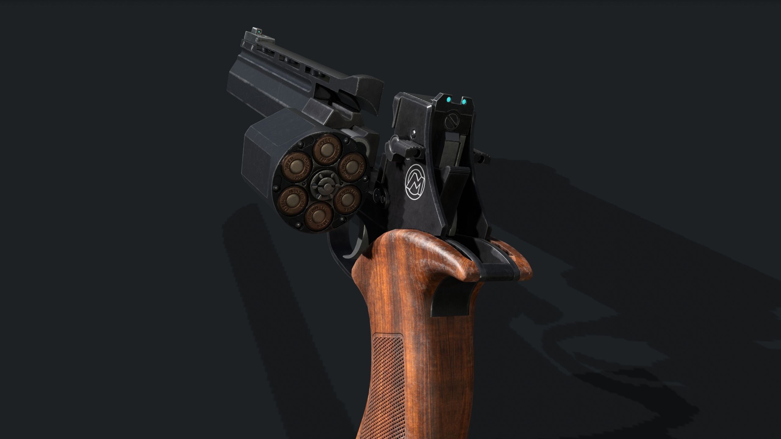 3D model Unica 6 revolver VR / AR / low-poly | CGTrader