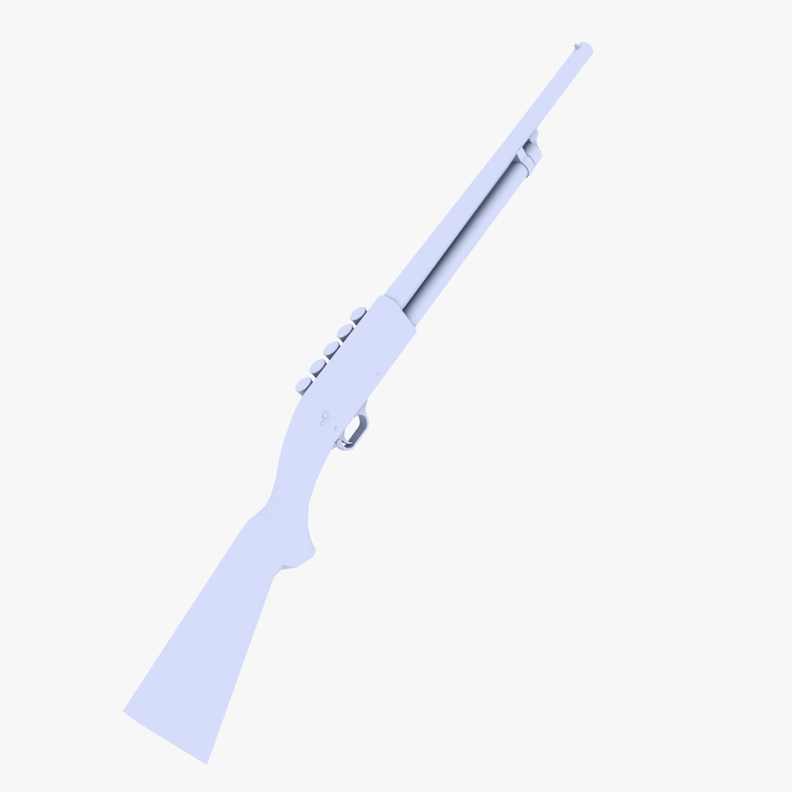 3D model 12GA Pump Action Shotgun VR / AR / low-poly | CGTrader